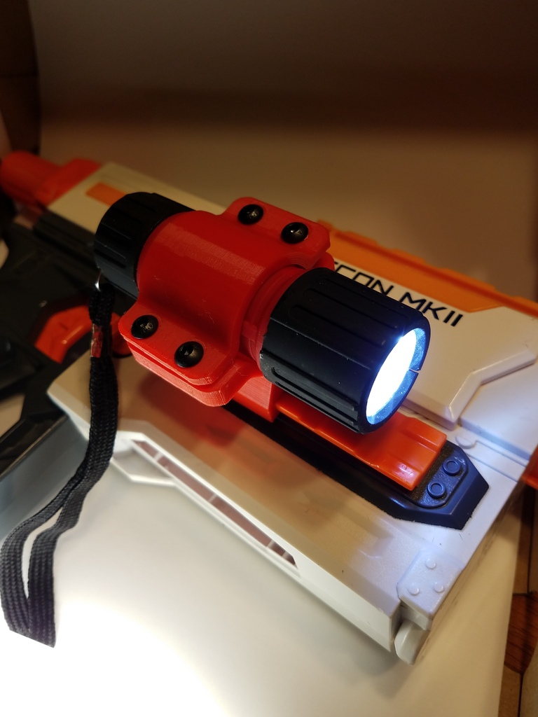 Nerf RK Flashlight Side Mount for MKII by D3Dorsett | Download free STL ...