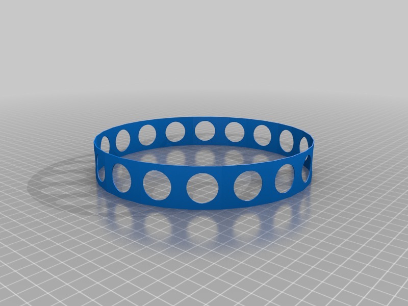 Parametric cylindrical support with round holes by Rémi Peyronnet ...