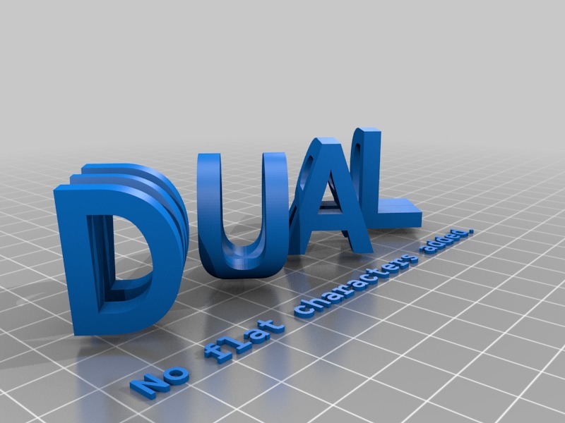 My Customized Dual Letter Blocks Illusion by jmpub | Download free STL ...