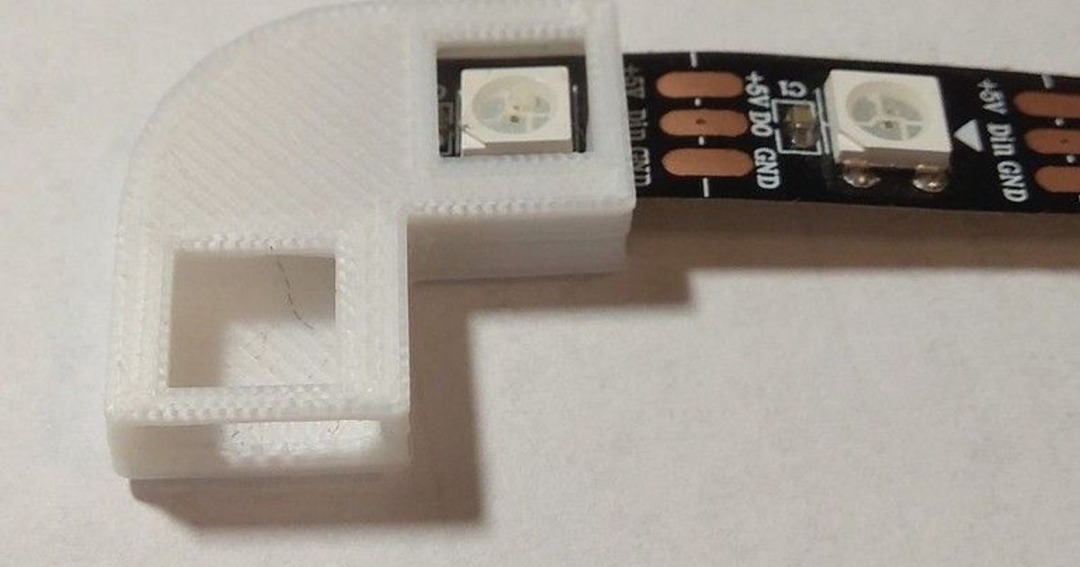 10mm Led strip 90 degree adapter, connector by pacjo | Download free ...