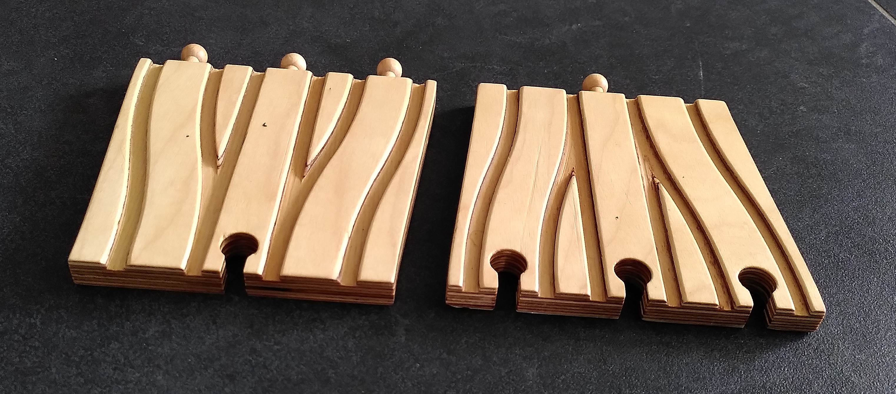 Brio-compatible street-train-track-adapter by andy | Download free STL ...