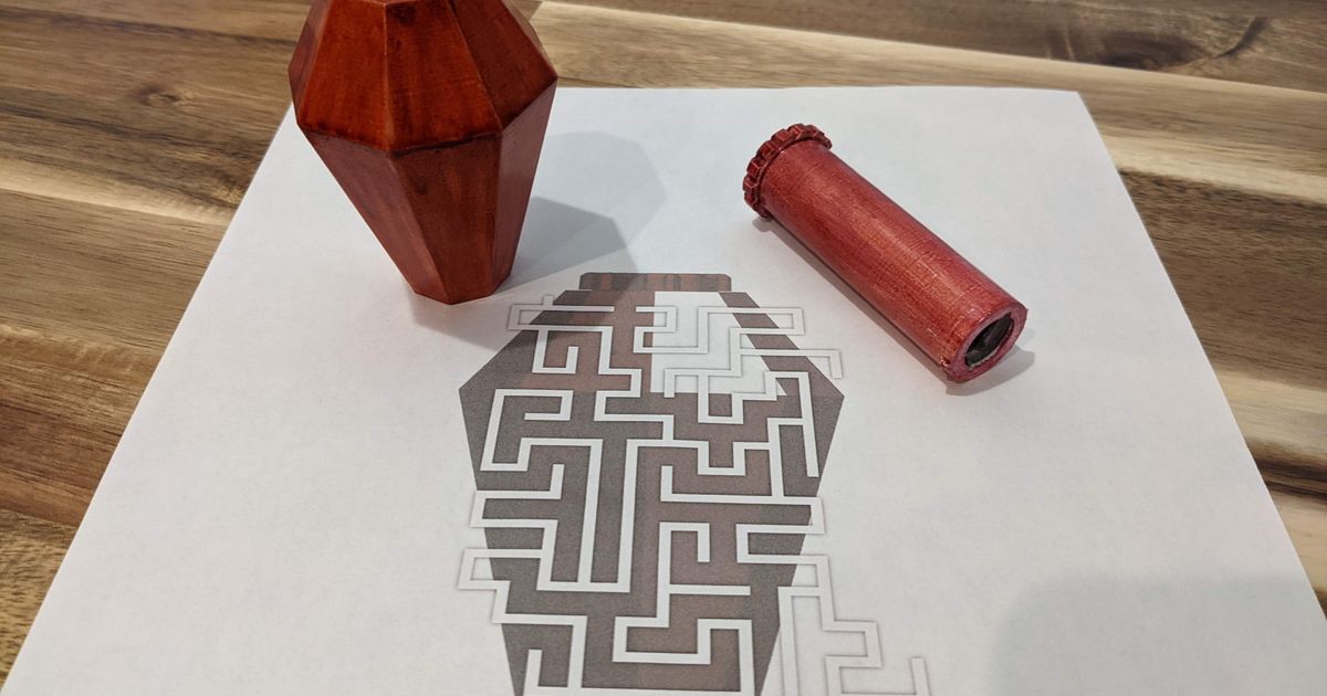 "Crystal Vial" Puzzle Maze Box by VirtuallyJason | Download free STL ...