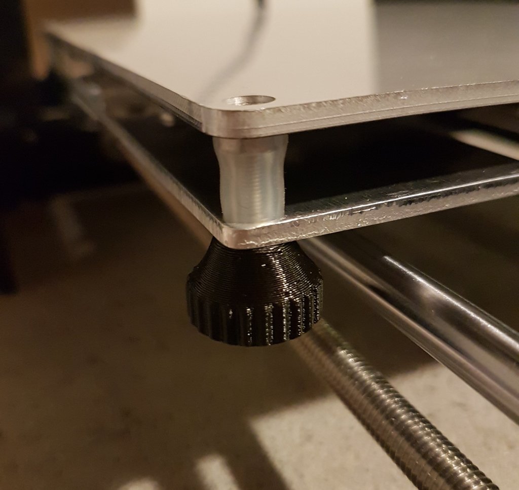 Bed level knob for Anet A6 or A8 by DaRyde | Download free STL model ...