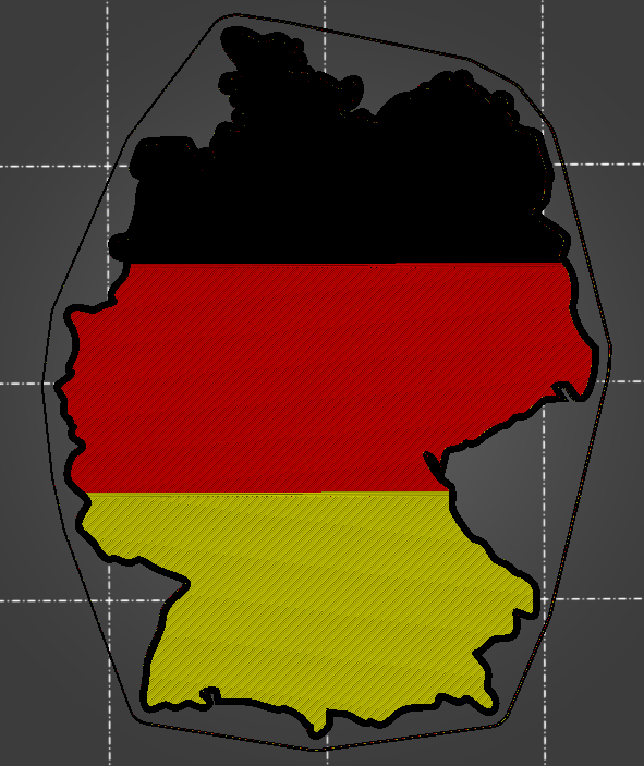 The Map of Germany by Customiz3D4U | Download free STL model ...