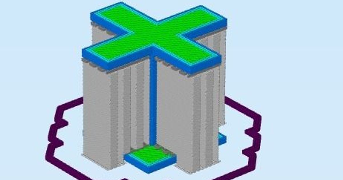 Customizable 3D printer support test by zapta | Download free STL model ...