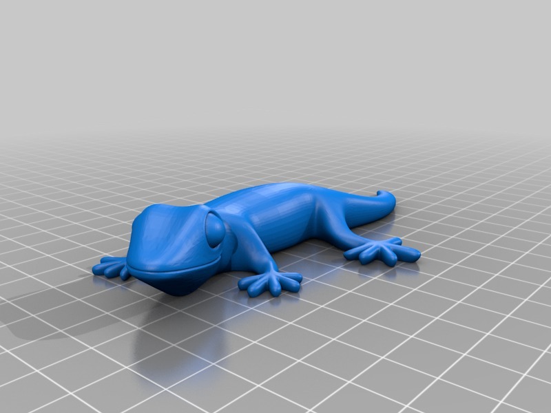Gecko (STL mesh cleaned up) by zapta | Download free STL model ...