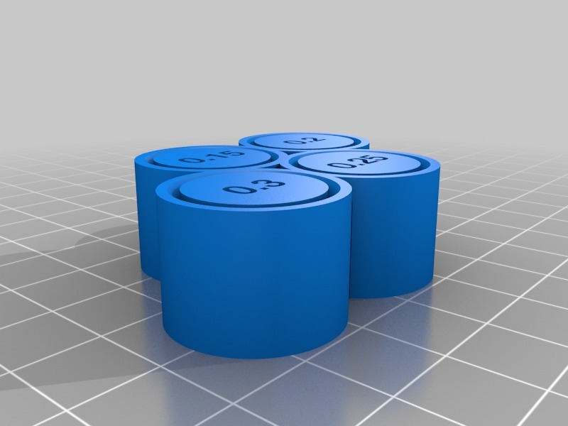 Customizable 3D Tolerance Test by zapta | Download free STL model ...