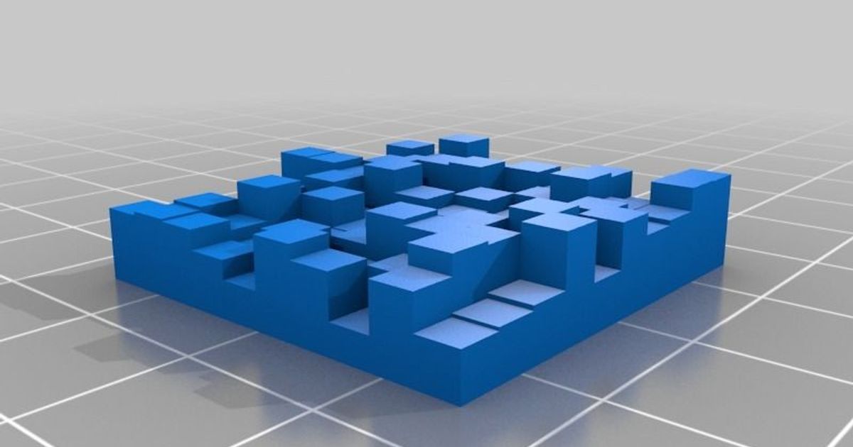 Customizable Random Tile by zapta | Download free STL model ...