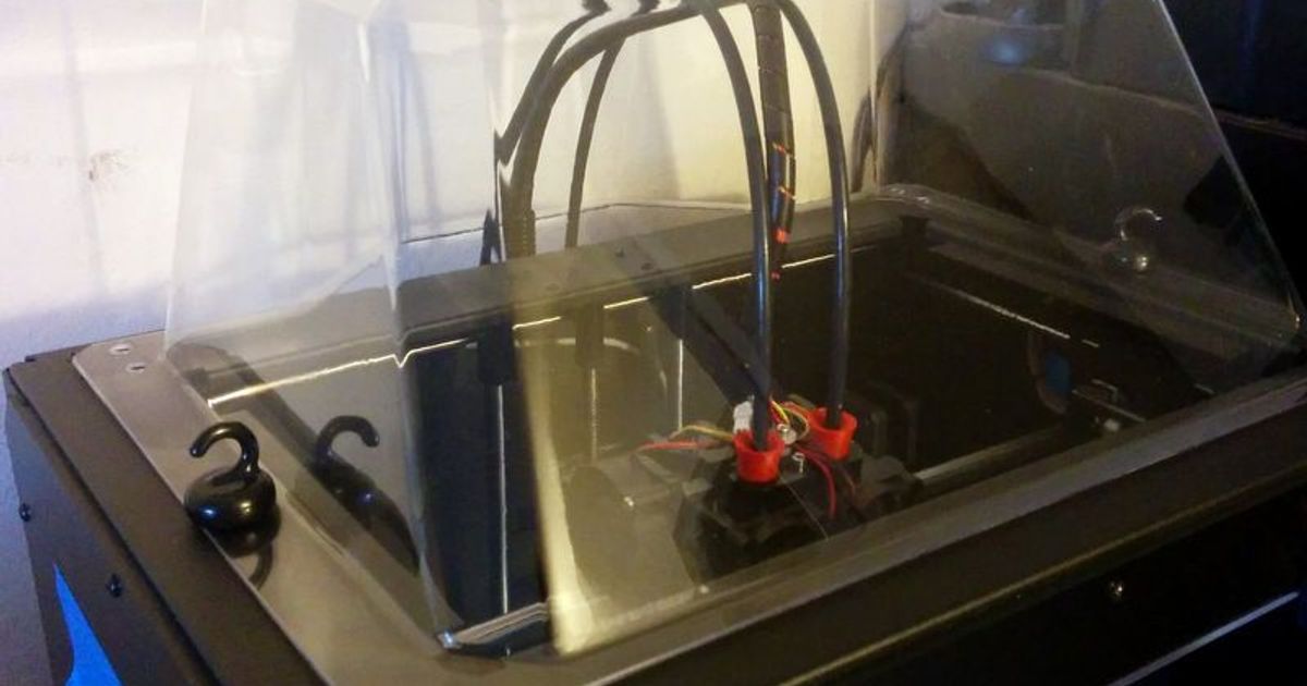 Improved Dome for Flashforge Creator Pro by zapta | Download free STL ...