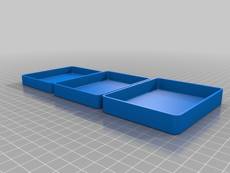 Customizable Nested Parts Trays by zapta | Download free STL model ...