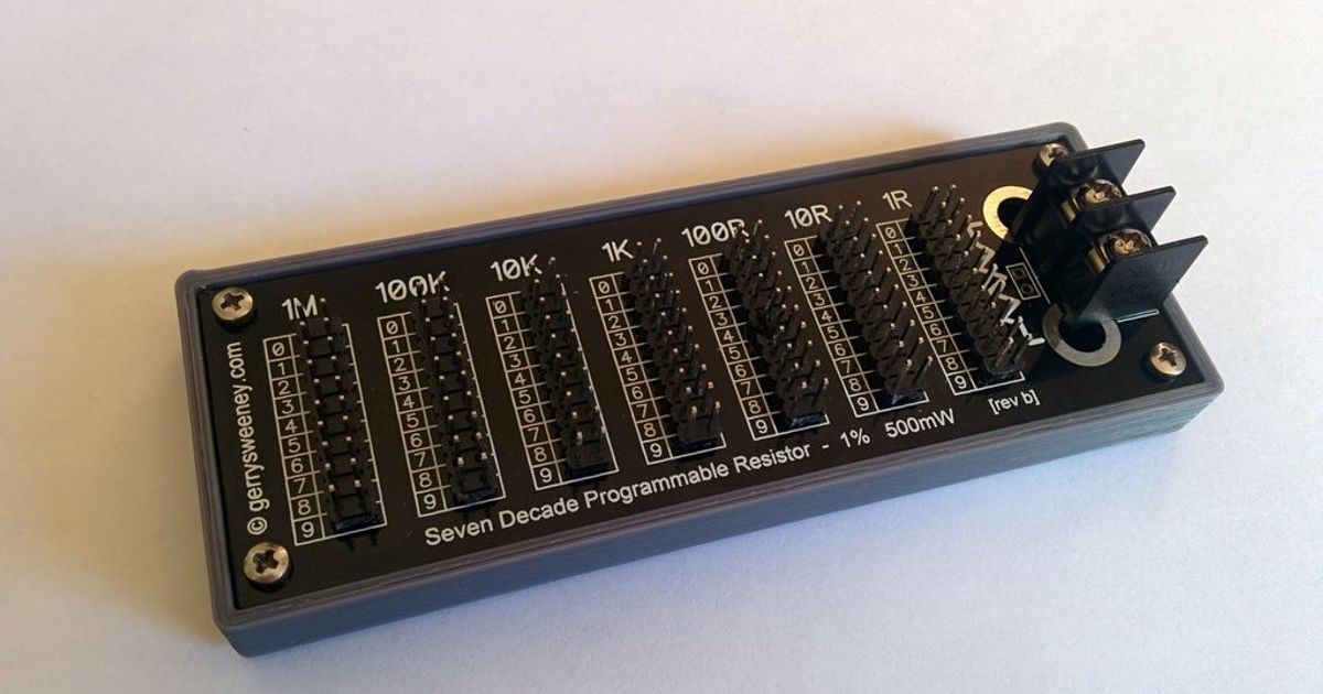 Gerry Sweeney's Seven Decade Programmable Resistor Box by zapta ...