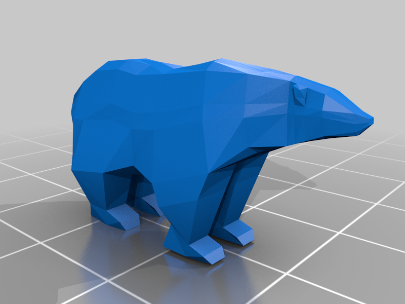 Low Poly Polar Bear by NeatoBrian | Download free STL model ...