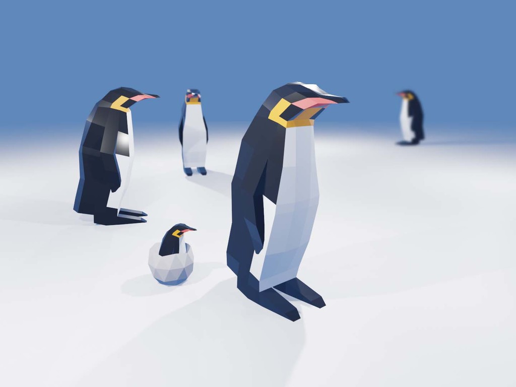 Low Poly Penguin by NeatoBrian | Download free STL model | Printables.com