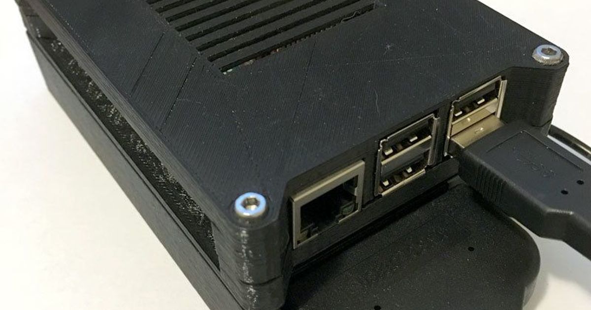 Rpi 3 case with SATA drive by pmarkham | Download free STL model ...