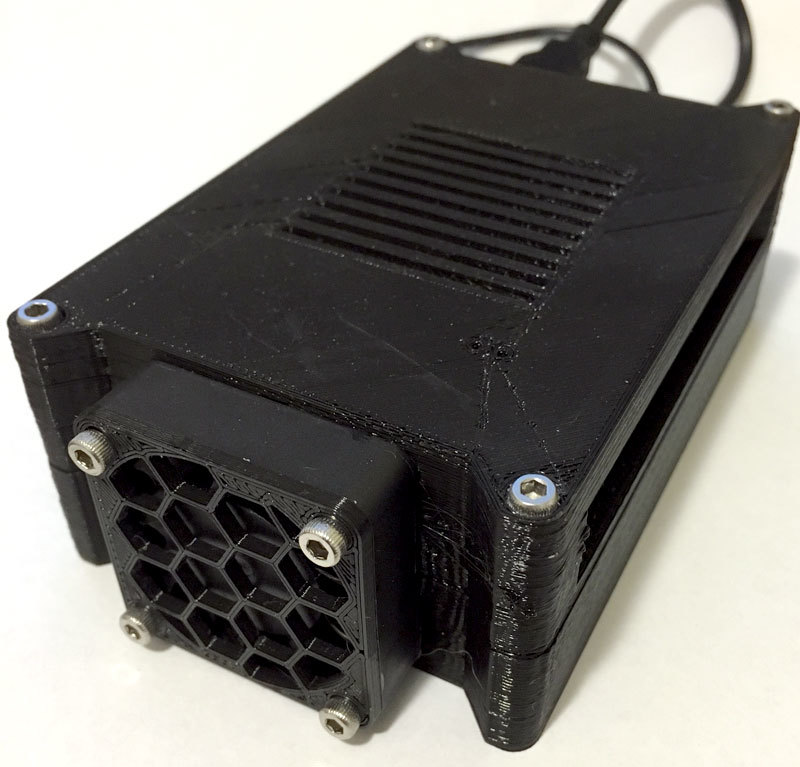 Rpi 3 case with SATA drive by pmarkham | Download free STL model ...