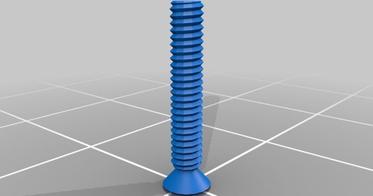 M2x12 flat screw by Eolian | Download free STL model | Printables.com