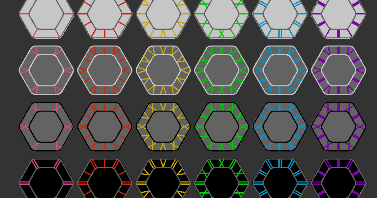 HexaTokens (parametric) by Sir Prints A Lot | Download free STL model ...