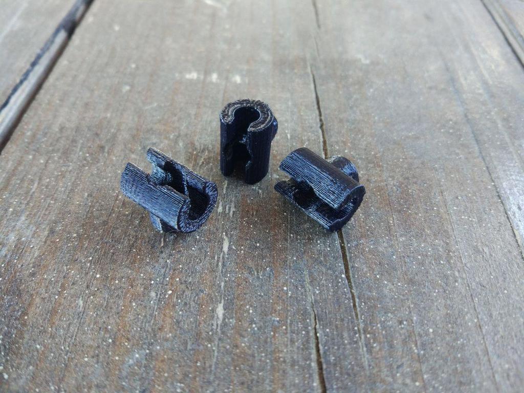 Bike brake tube clamp / cable holder by Tooth3D | Download free STL ...