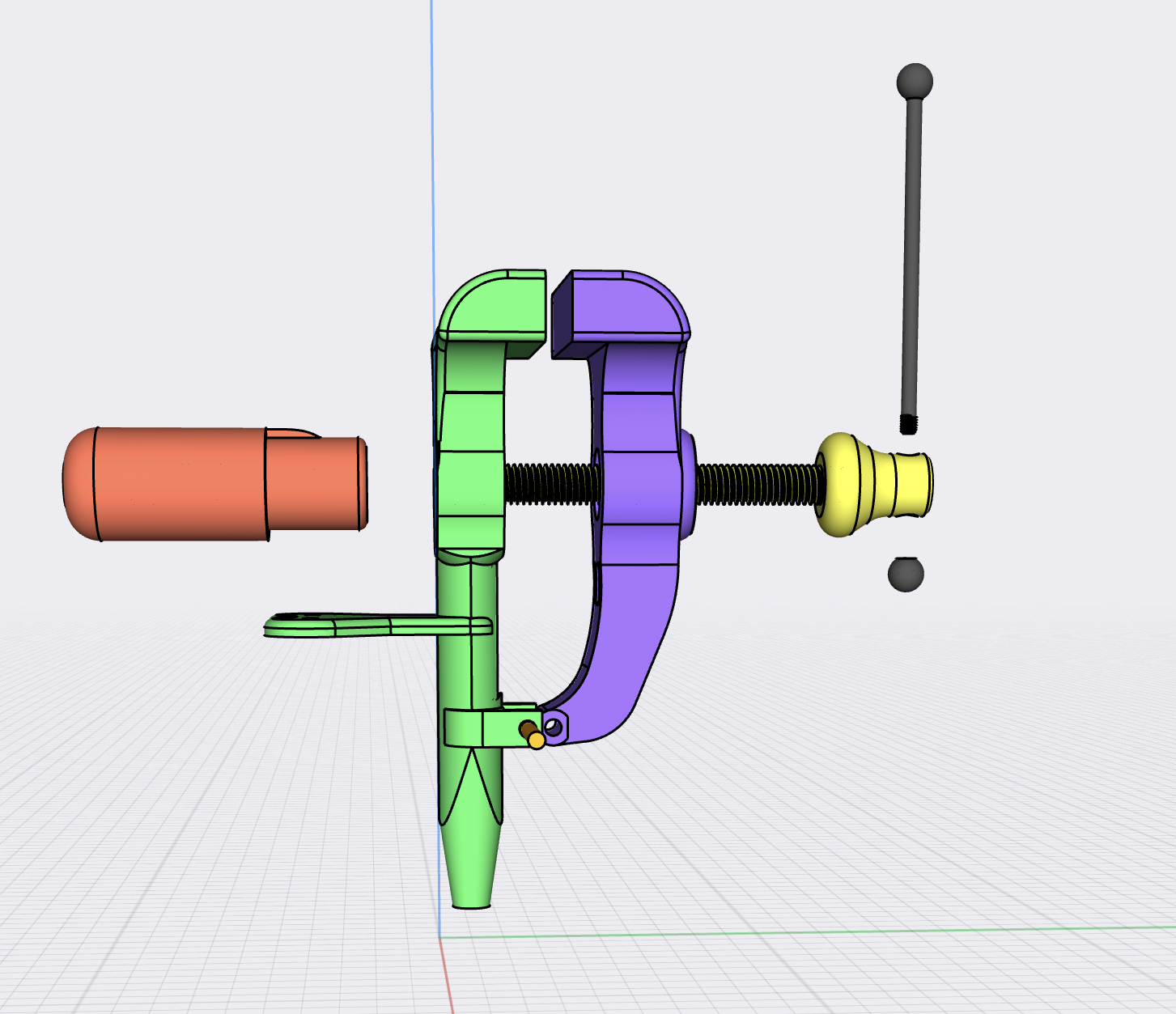 Post Leg Vise by MacDaddy5 | Download free STL model | Printables.com