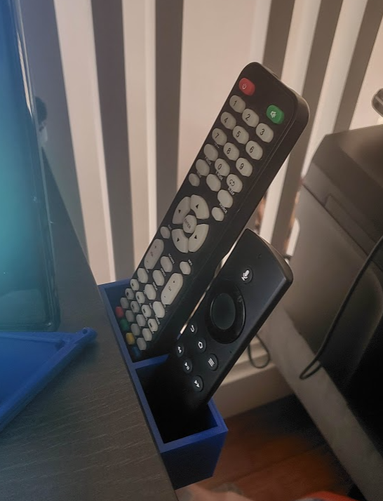 Simple Dual Remote Control Holder by frankattack | Download free STL ...