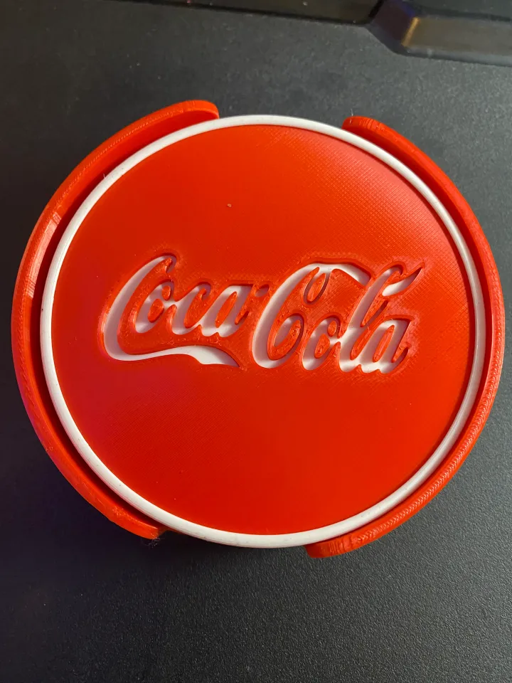 Coca Cola coaster set by cech74 | Download free STL model | Printables.com