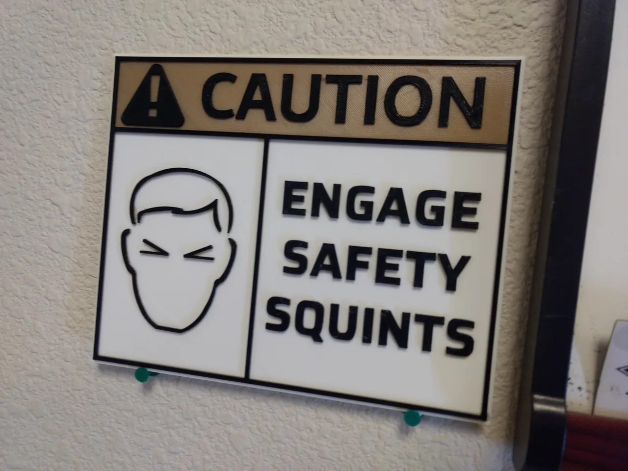 3-Color Safety Squints Sign by salfter | Download free STL model ...