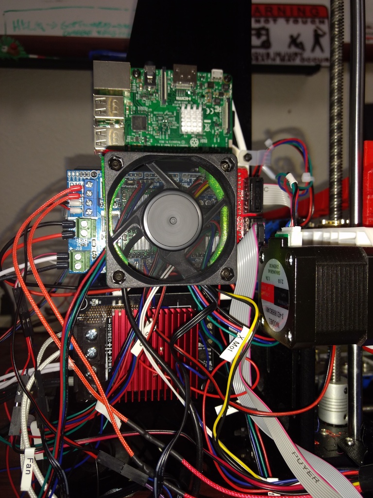RAMPS/Raspberry Pi/Dual MOSFET Mount for Anet A8 by salfter | Download ...