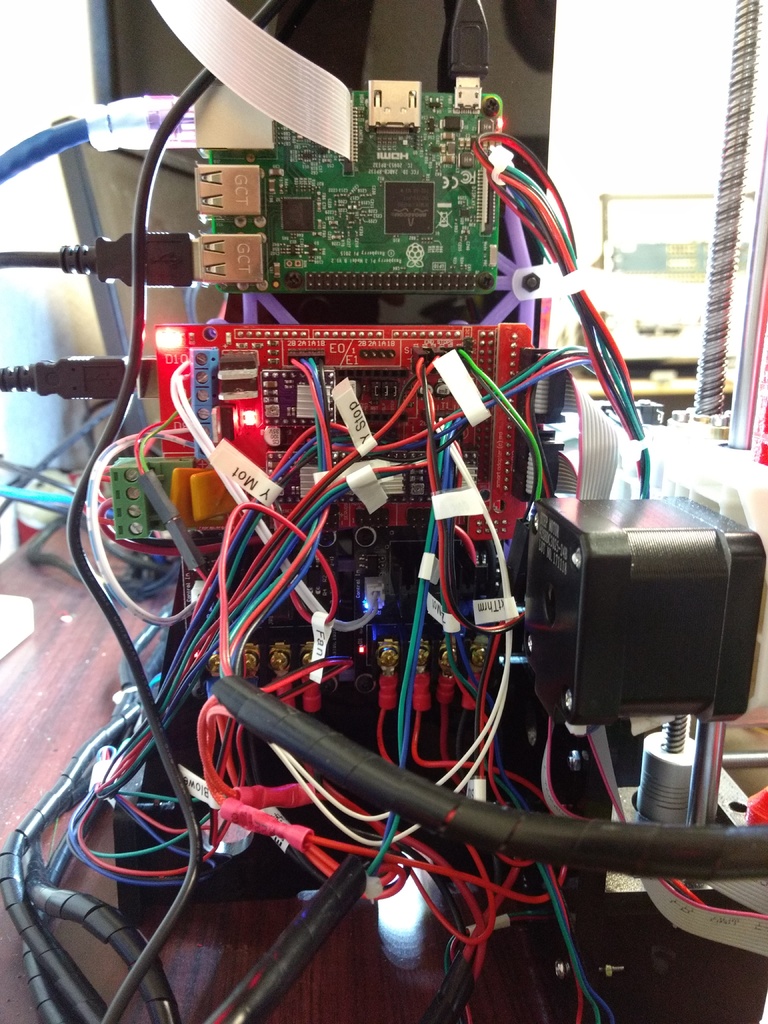 RAMPS/Raspberry Pi/Dual MOSFET Mount for Anet A8 by salfter | Download ...
