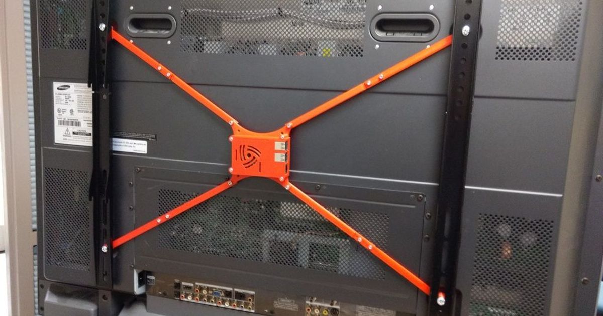 600x400 VESA Mount Extension by salfter | Download free STL model ...