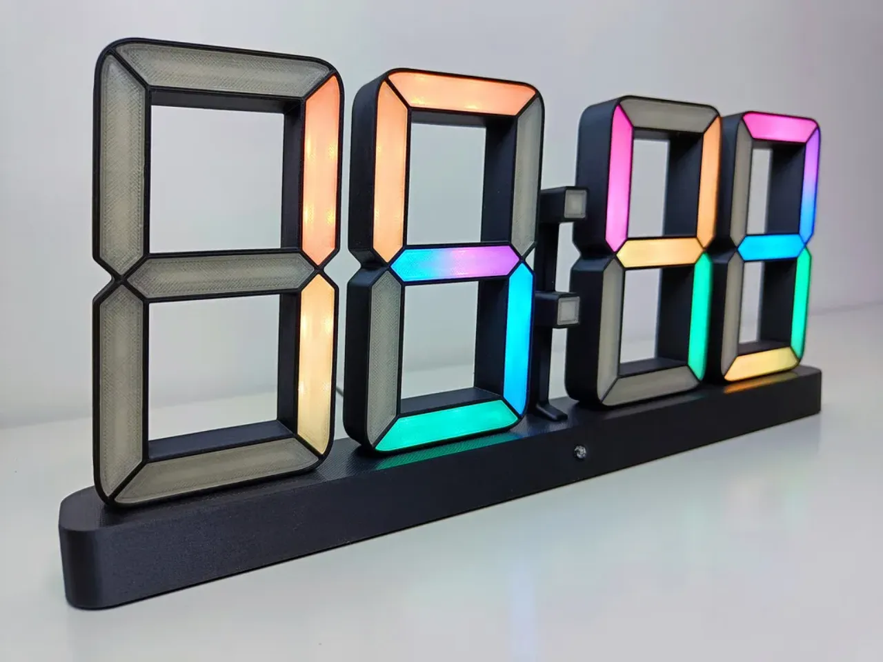 RGB Segment Digital Clock Using ESP8266 WS2812b, 45% OFF RGB Segment Digital Clock Using ESP8266 WS2812b, 45% OFF