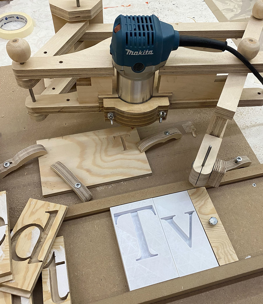 Letters for Matthias Wandel pantograph by Vidar | Download free STL ...