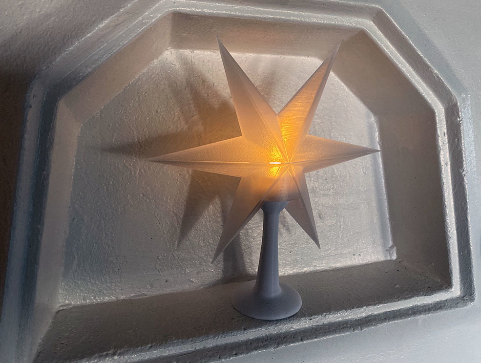 X-mas star for LED tea-light by Vidar | Download free STL model ...