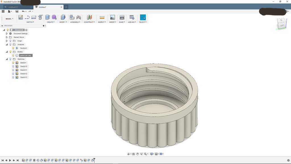 Petrol Can Cap by lynxpilot | Download free STL model | Printables.com