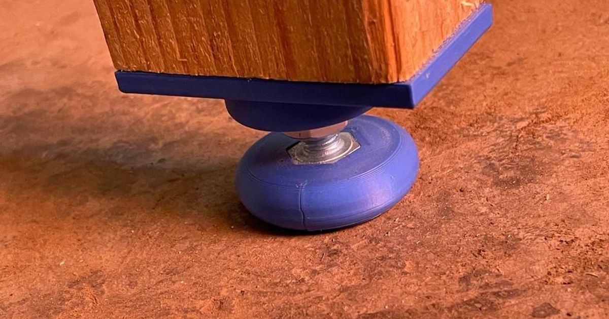 Workbench height adjustable feet by LivingTheDream | Download free STL ...