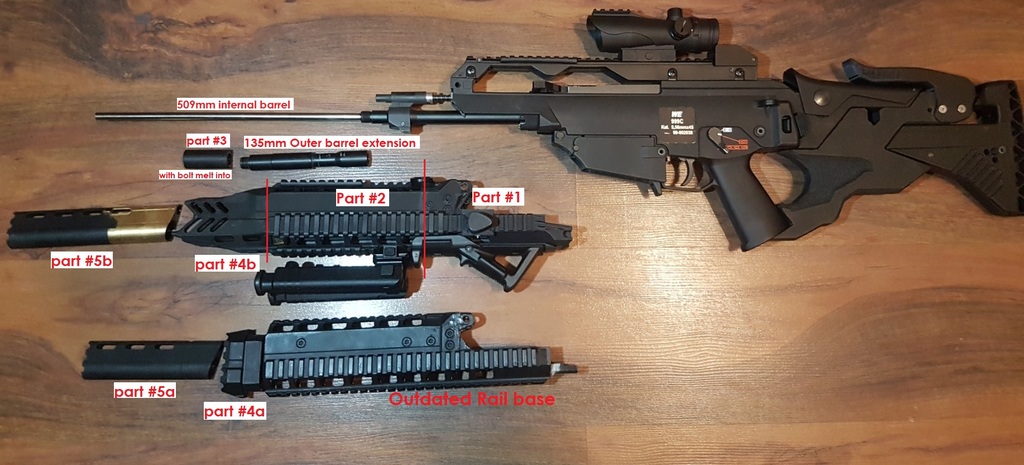 G36 | Futuristic DMR conversion set by EszOzwierz | Download free STL ...