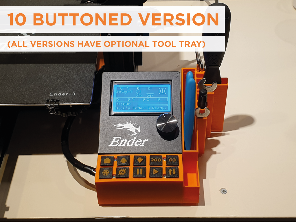 Creality Ender-3 ButtonBox (for OctoPrint) by Matereo | Download free ...