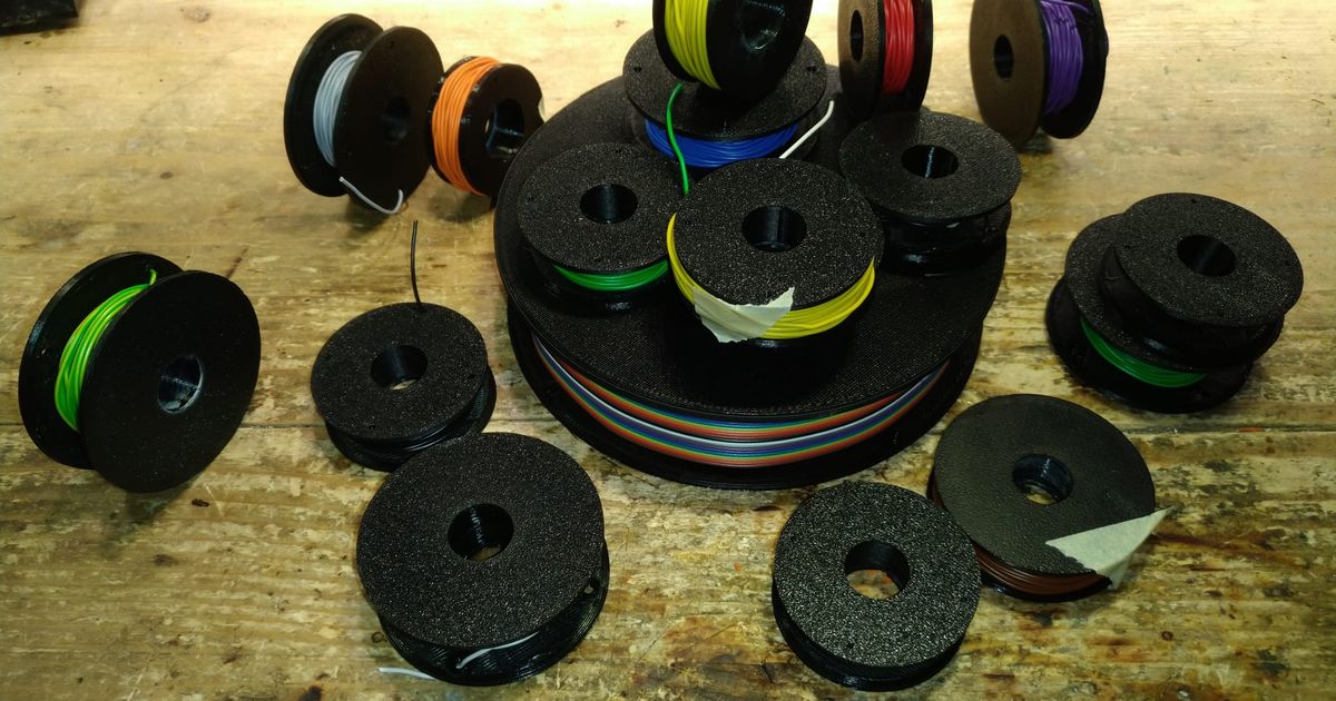 Customizeable wire Spools by Gladius | Download free STL model ...