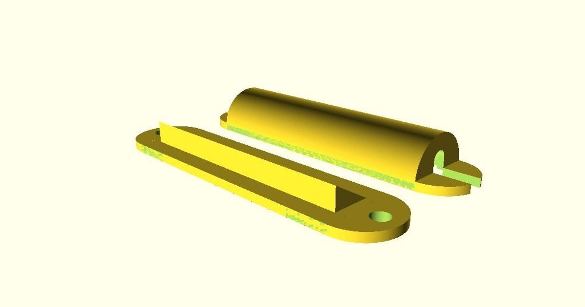 Customizeable LED Strip Diffuser by Makell 3D | Download free STL model ...