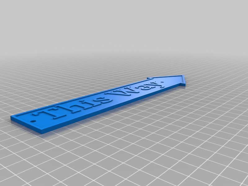 This Way sign by Makell 3D | Download free STL model | Printables.com