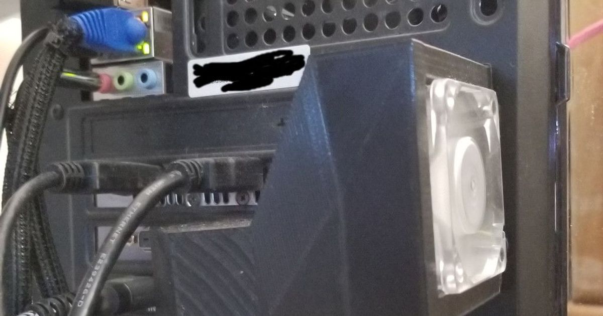 PC fan duct por Sciyet | Descargar modelo STL gratuito | Printables.com