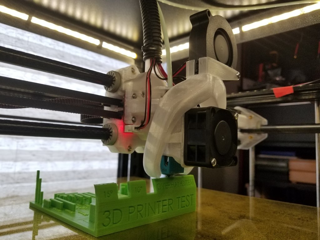 HyperCube EVO E3D v6 Hotend Mount + Heatsink Shroud + Fang Combo by ...
