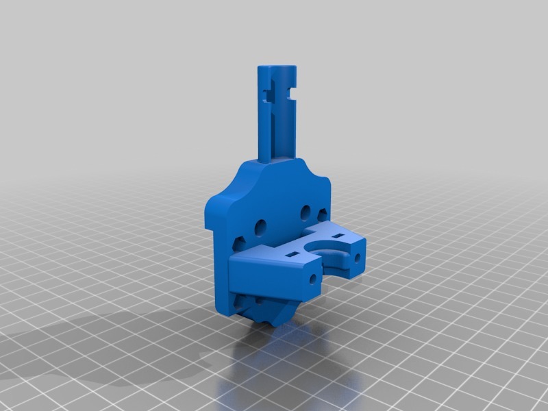 HyperCube EVO E3D v6 Hotend Mount + Heatsink Shroud + Fang Combo by ...