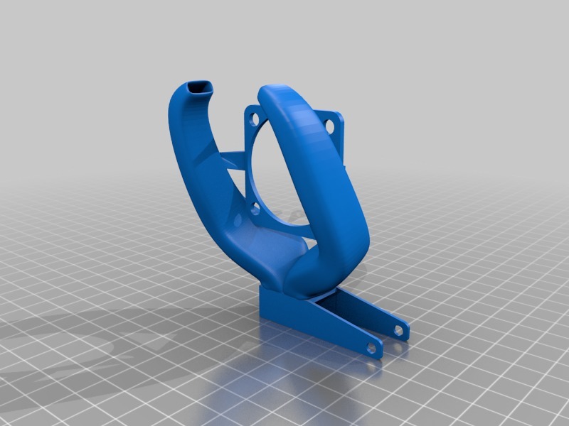 v6 Hotend Fan Shroud and 5015 + 40 Fang Combo by JamesK1 | Download ...