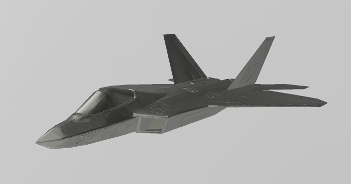 f-22 raptor (detailed) por Toxværd | Descargar modelo STL gratuito ...