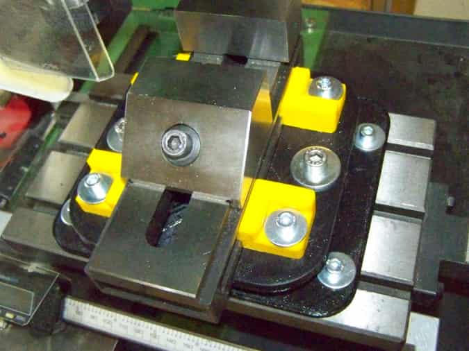 Turntable for 63mm vise on a micro-mill (Sieg X1 clone) by kjs ...
