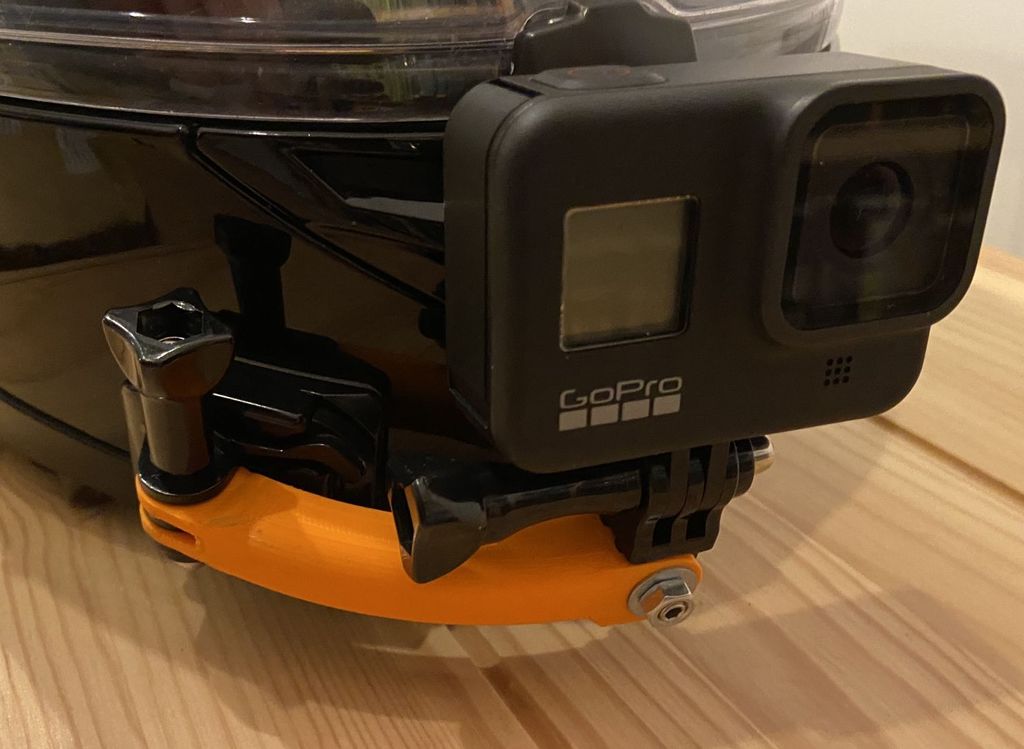 Action Cam Helmet Mount by Scherzherzog | Download free STL model ...