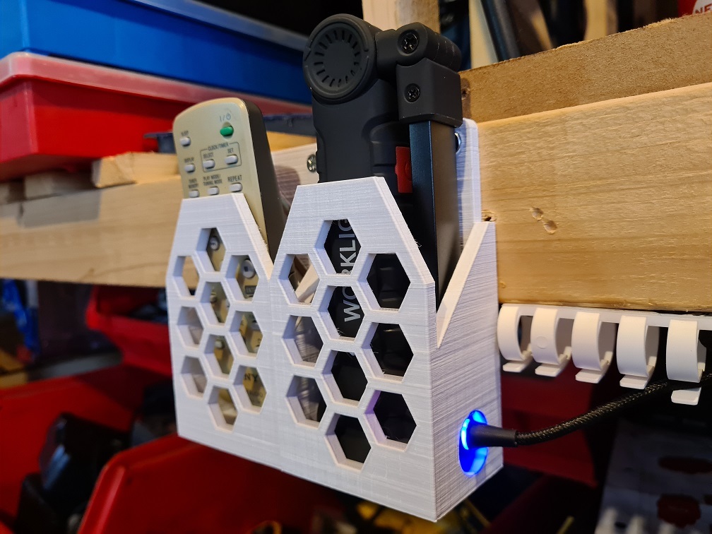 USB Work Light Holder by dmiller | Download free STL model | Printables.com