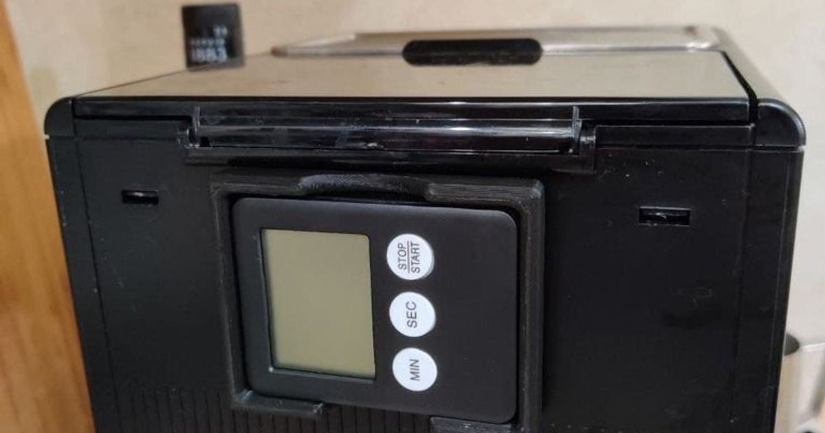 Timer holder for coffee maker by PlasticNinjas | Download free STL ...
