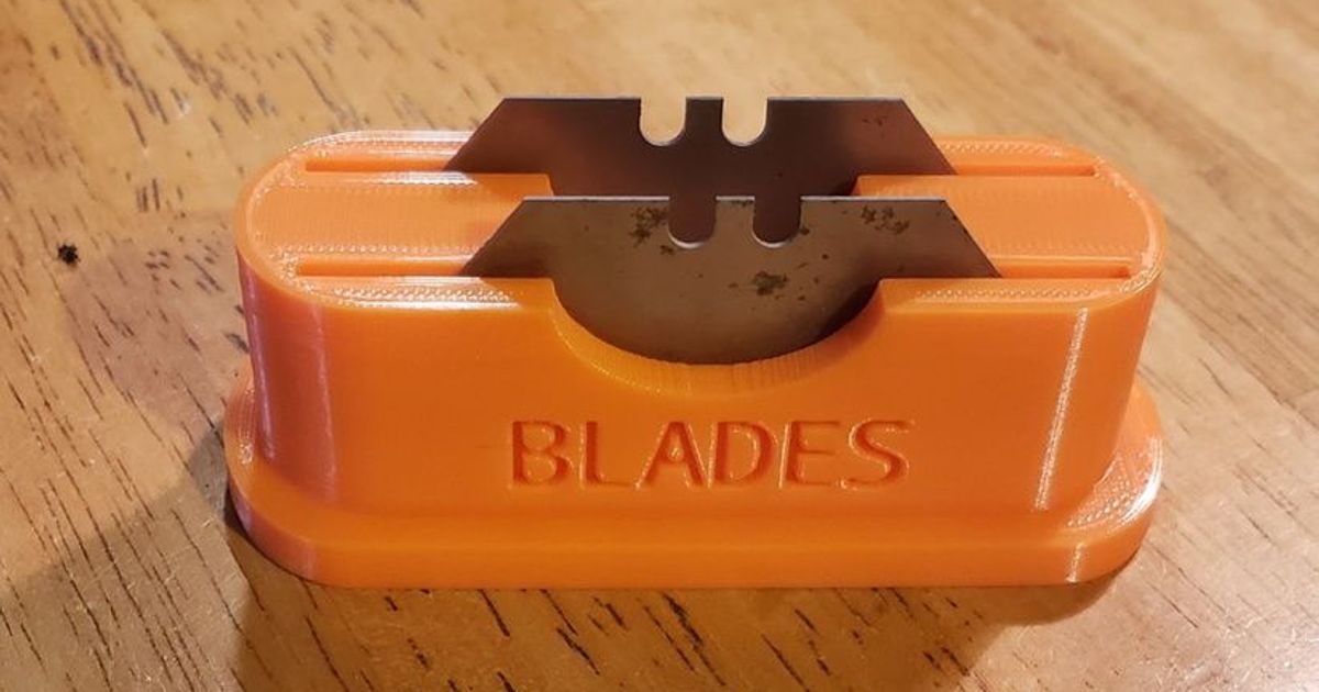 Utility Knife Blade Holder by bmyers66 | Download free STL model ...