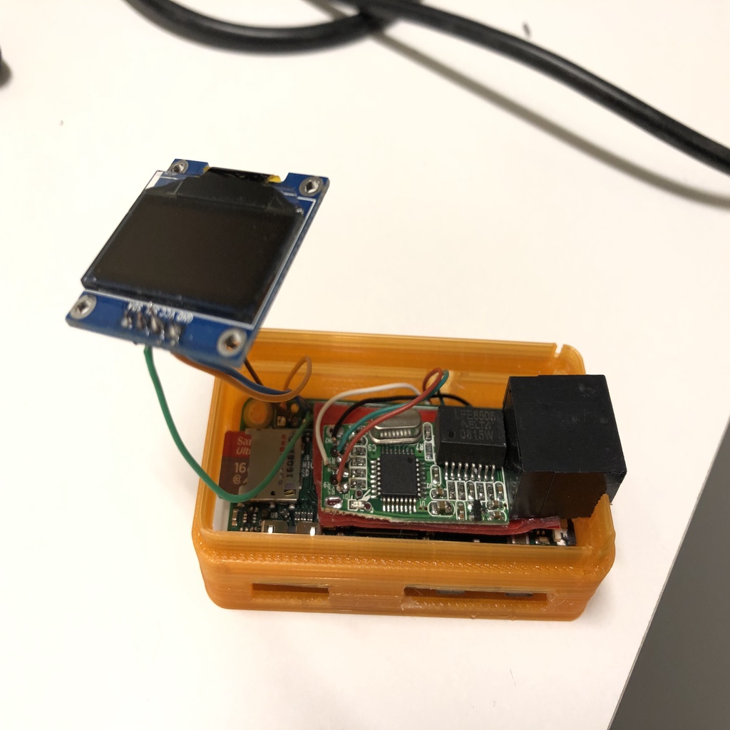 Pi-Hole with OLED and Ethernet by aottesen | Download free STL model ...